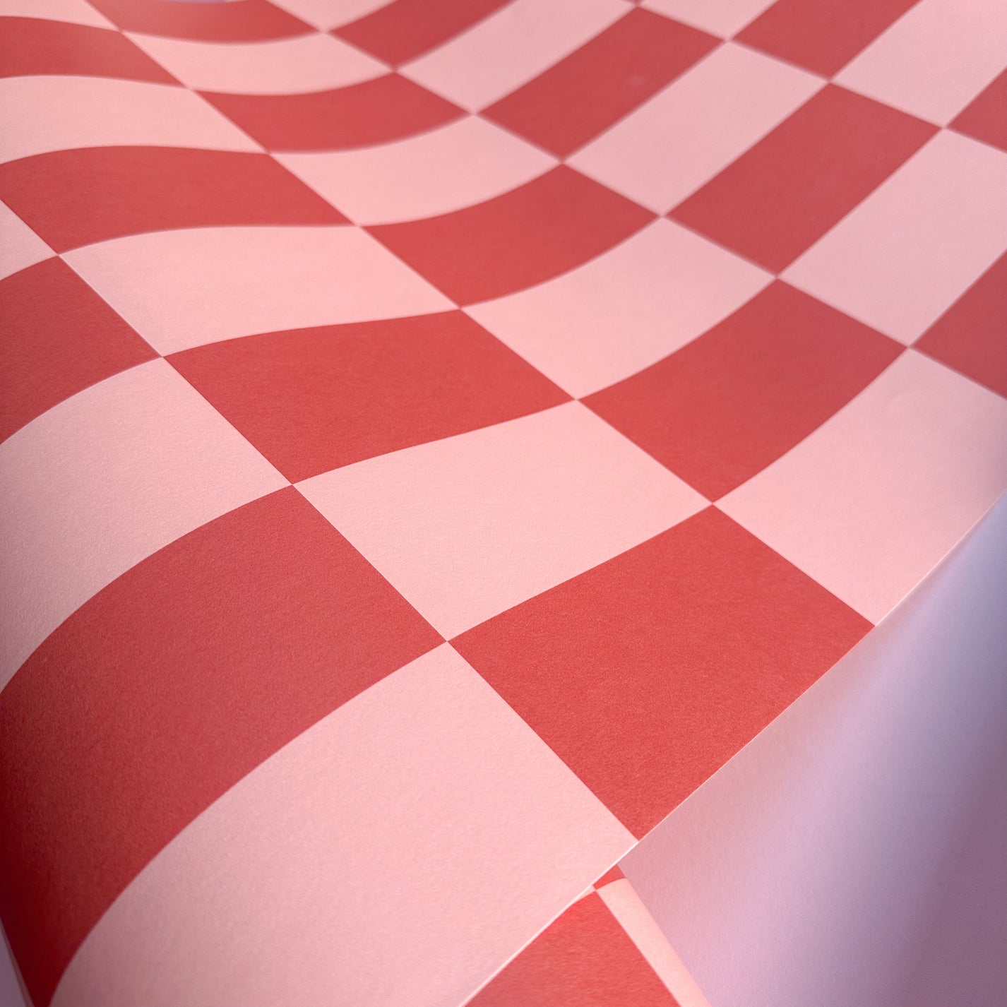 ‘Checkered Chic’ vintage inspired wallpaper in brick and plaster ...